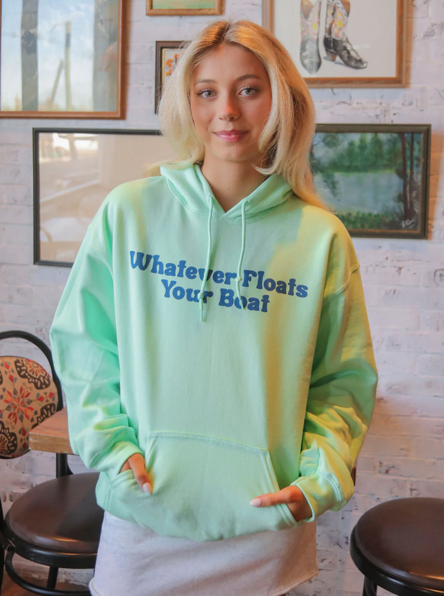 charlie southern: whatever floats your boat hoodie (front + back ...